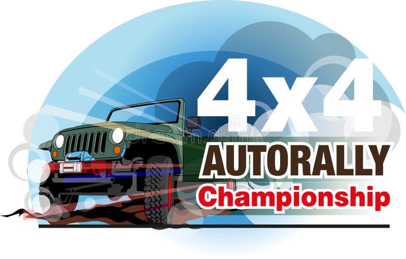 Auto rally championship stock vector. Illustration of rally - 85219605