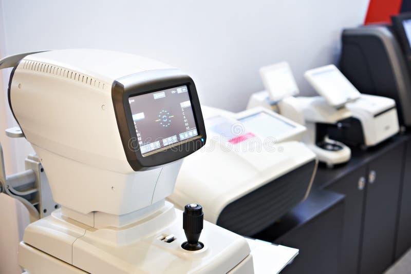 Refractometry And Keratometry. Refraction Test. Modern Ophthalmic ...