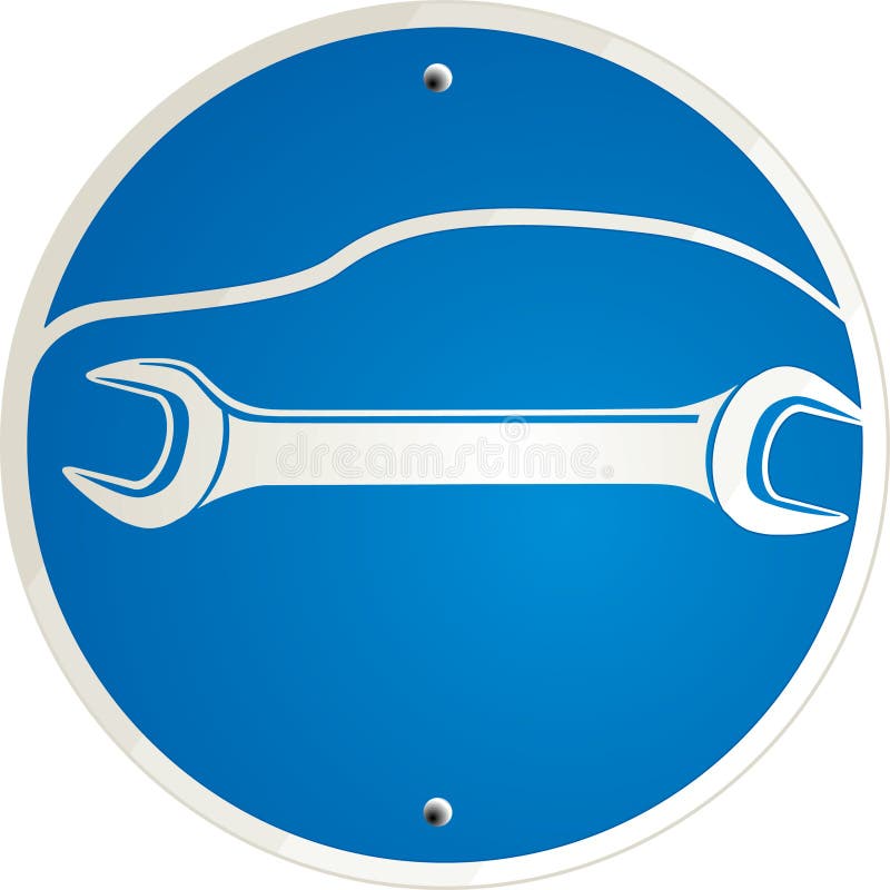 Auto repair shop, sign stock vector. Illustration of vehicle - 11447789