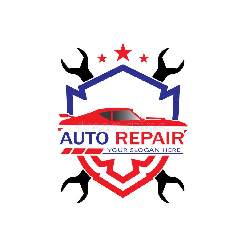 Auto Repairing Logo Vector. Automotive and Transportation Logo Template ...