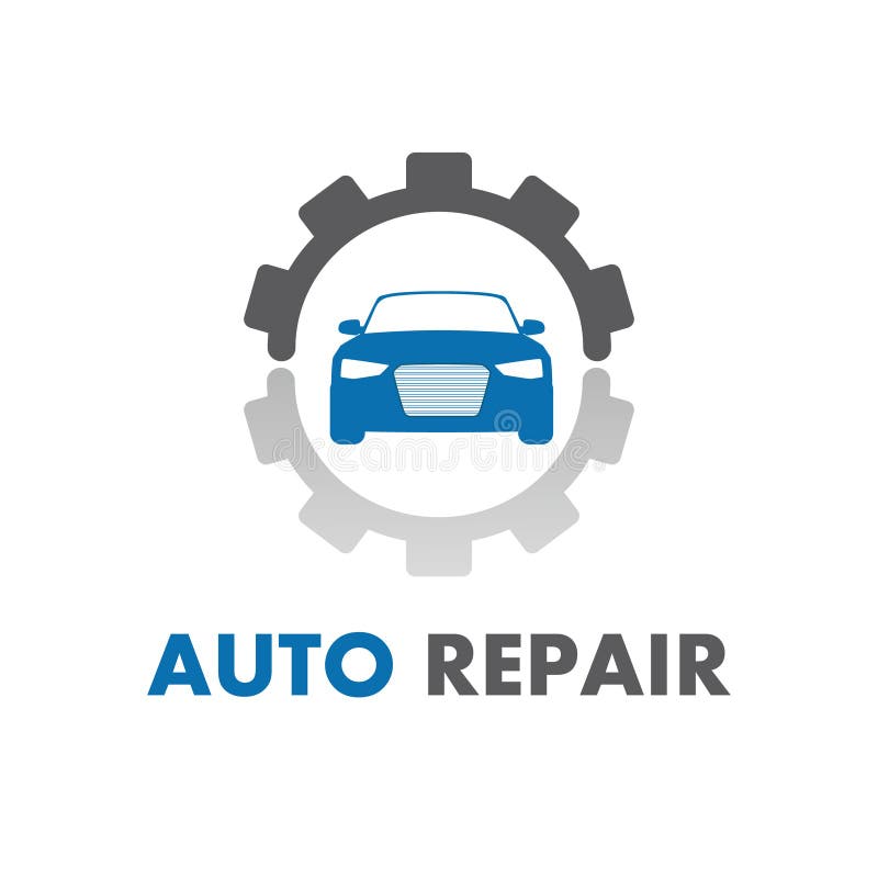 Auto Reparation Logo Vector Design Vektor Illustrationer - Illustration ...