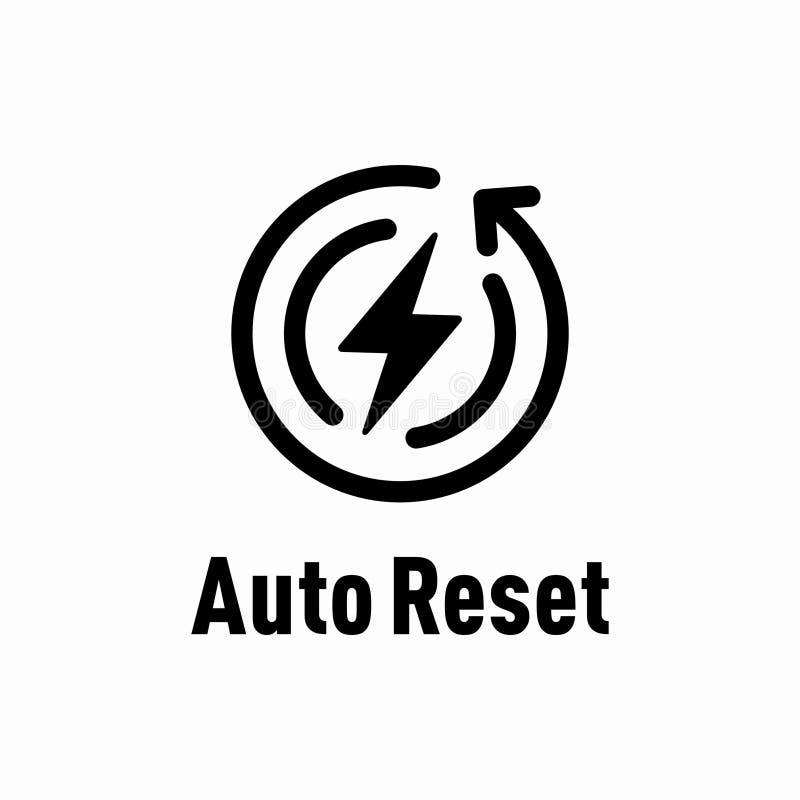 Auto Reset Vector Information Sign Stock Vector - Illustration of badge ...