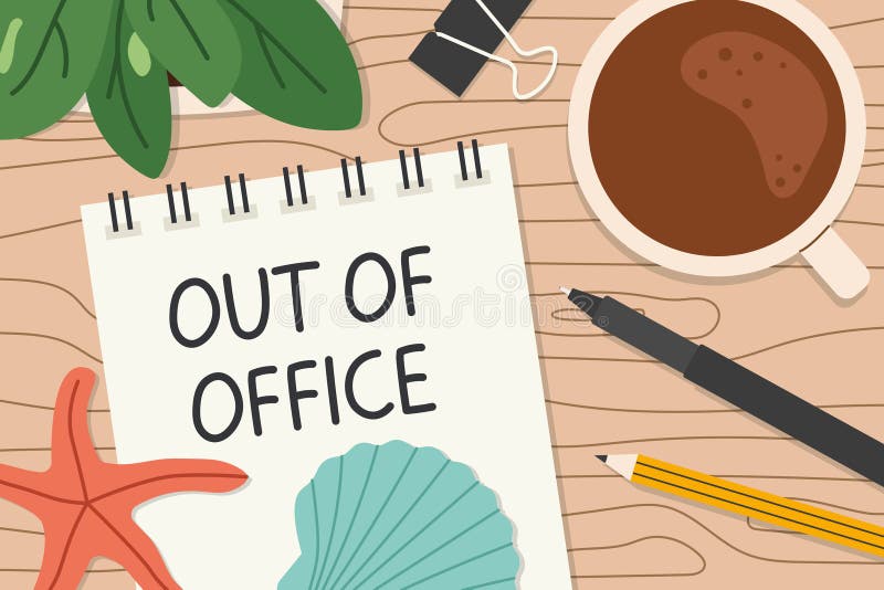 Out Office Vacation Stock Illustrations – 691 Out Office Vacation Stock ...