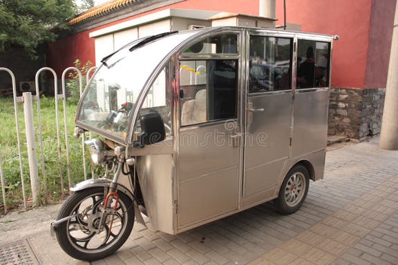 An Auto Rickshaw stock image. Image of color, door, motorcycle - 16063391