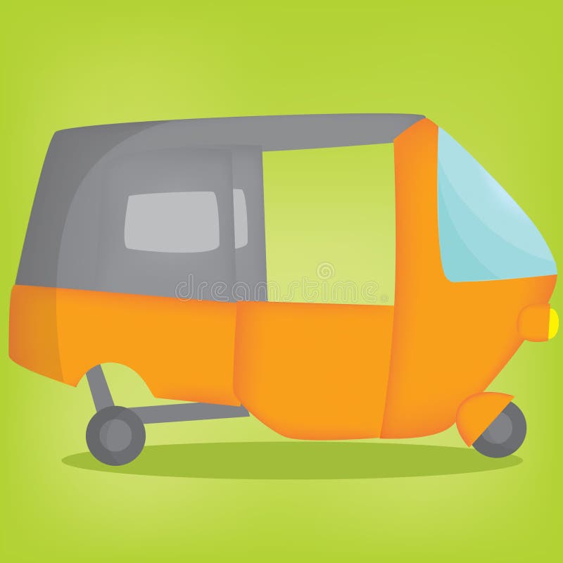 Auto Rickshaw. Vector Illustration Decorative Design Stock Vector ...