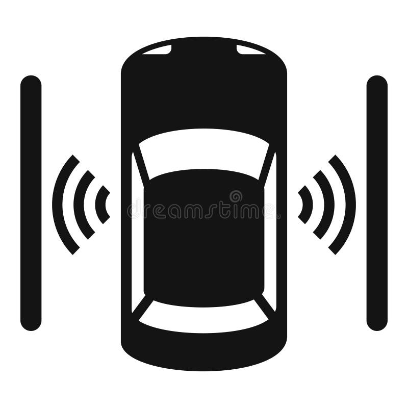 Auto Road Safety Icon Simple Vector. Sensor Control Stock Vector ...