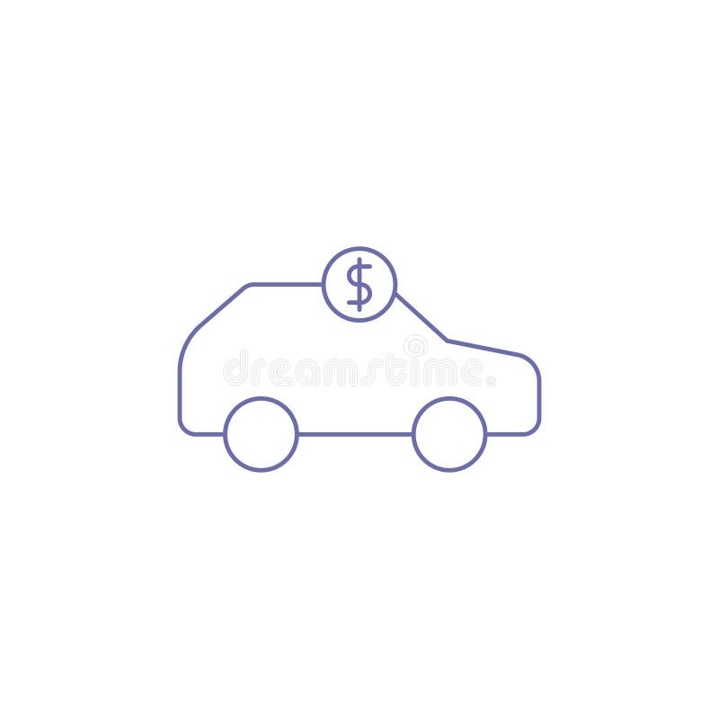 Auto Sale Car Dealer Icon Vector Stock Vector - Illustration of icon ...