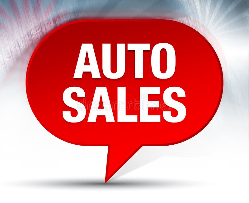 Auto Sales Red Bubble Background Stock Illustration - Illustration of ...