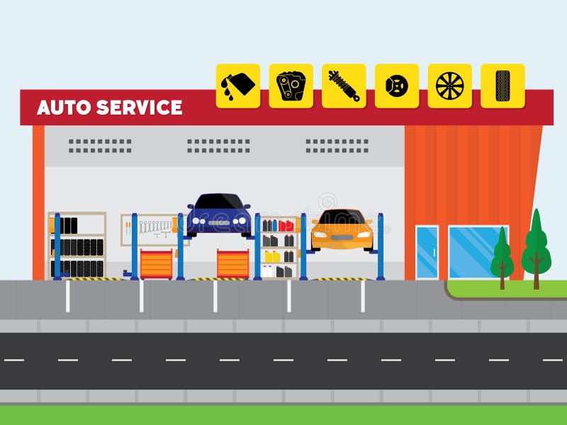 Service Center Icons Set Vector Neon Stock Vector - Illustration of ...