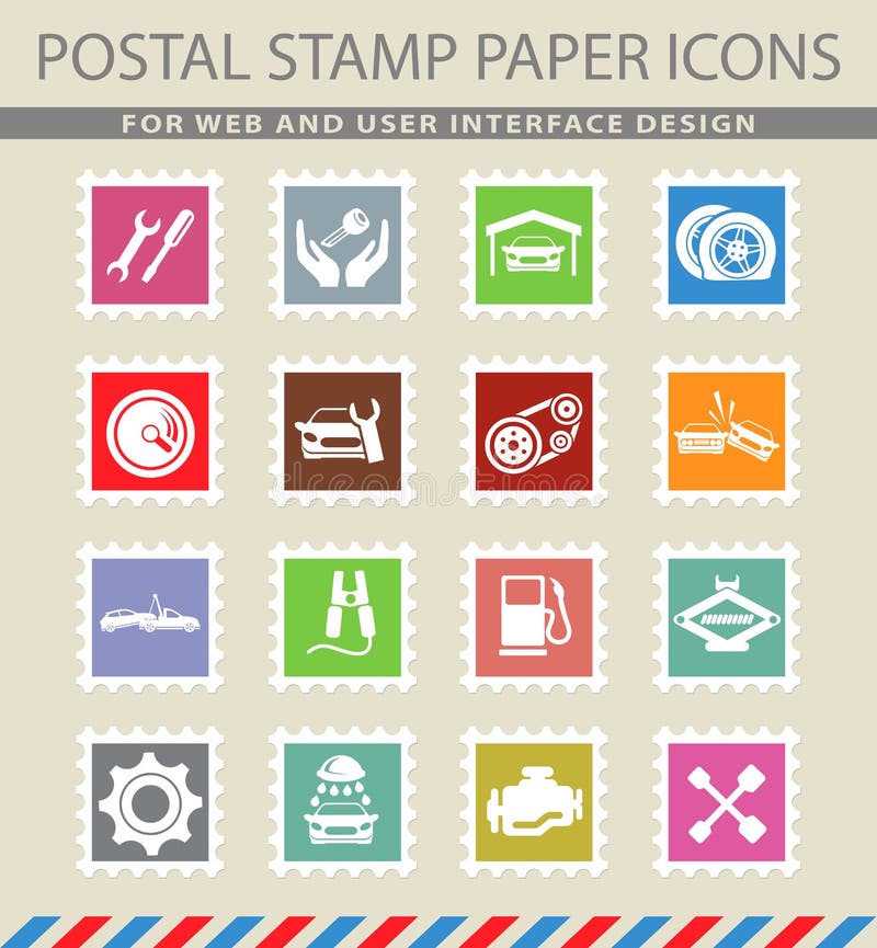 Auto Service Icons stock illustration. Illustration of mark - 88723389