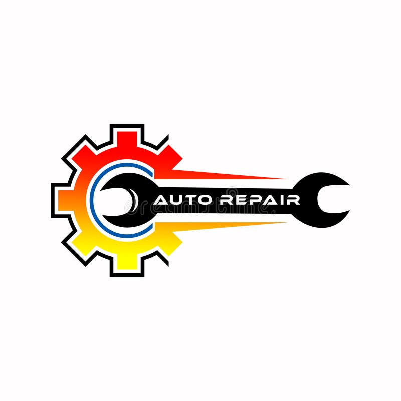 Auto Service Logo Design Icon Template Stock Vector - Illustration of ...