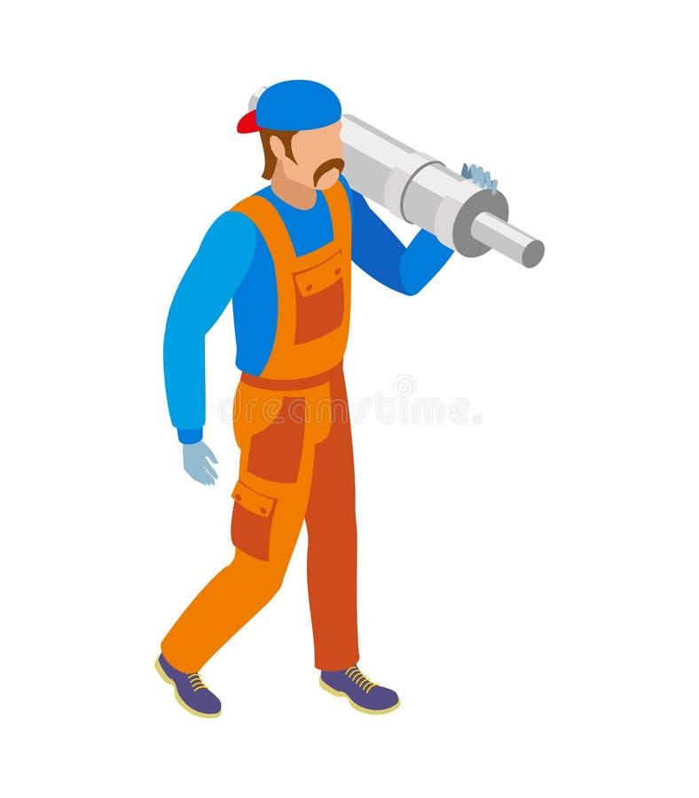 Isometric Mechanic Icon stock vector. Illustration of work - 273663427