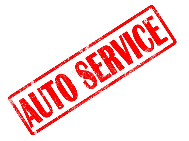 Auto Service - Rubber Stamp on White Background Stock Illustration ...