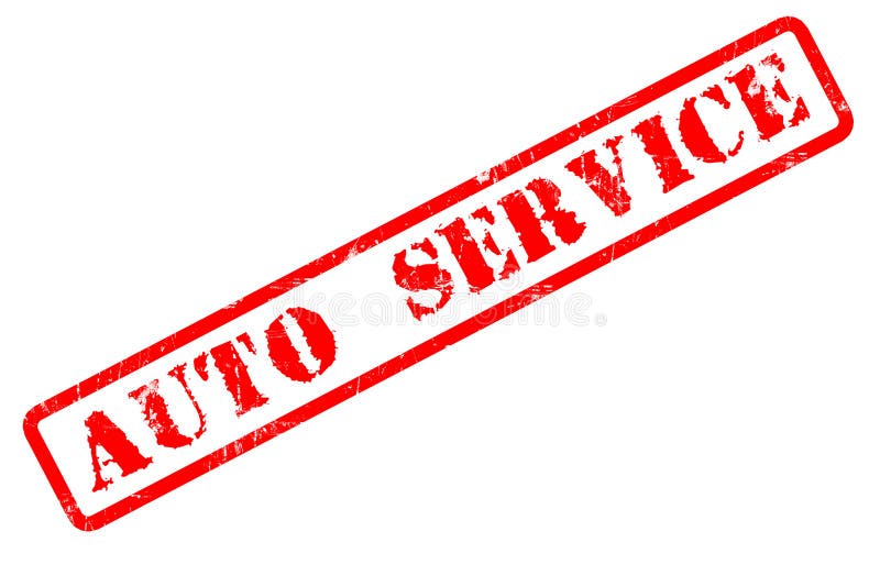 Auto Service - Rubber Stamp on White Background Stock Illustration ...