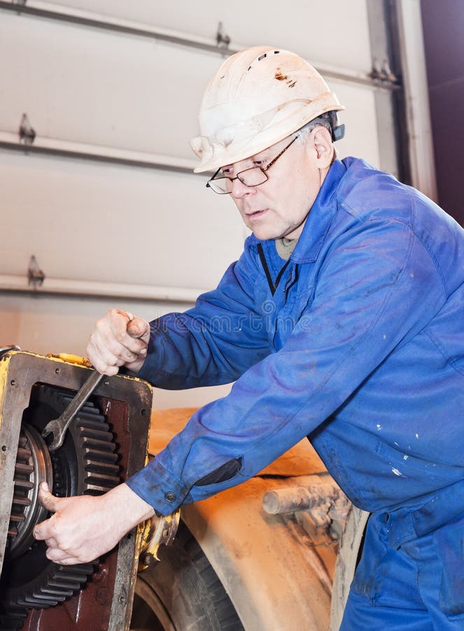 Auto Service, Transmission Repair Stock Photo - Image of internal ...