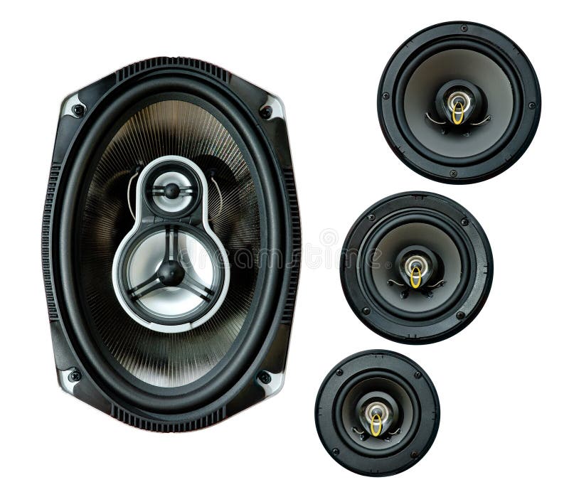 Auto Sound Loud Speaker System Stock Photo - Image of motor, show: 808646