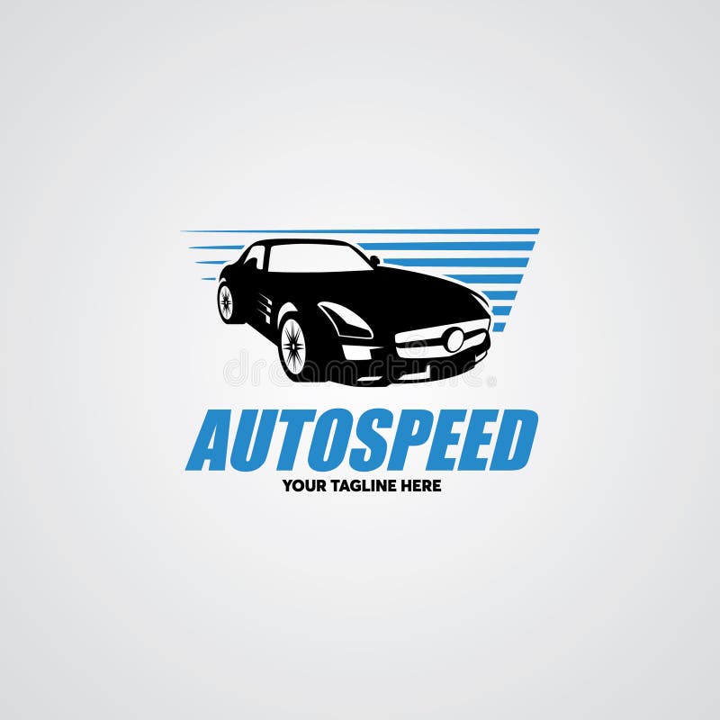 Auto Speed Logo Design Template Stock Vector - Illustration of roadster ...
