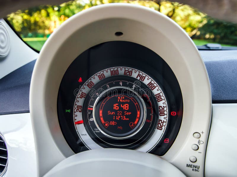 Auto Speed Control Dashboard Stock Image - Image of transportation ...