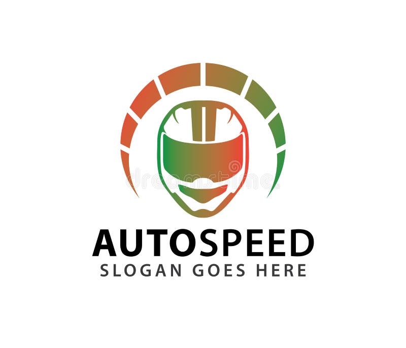 Auto Speed Motorcycle Rider Workshop Club Logo Design Stock ...