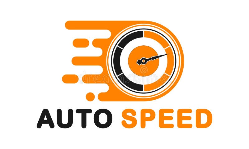 Auto Speedometer Illustration Vector Logo Stock Vector - Illustration ...