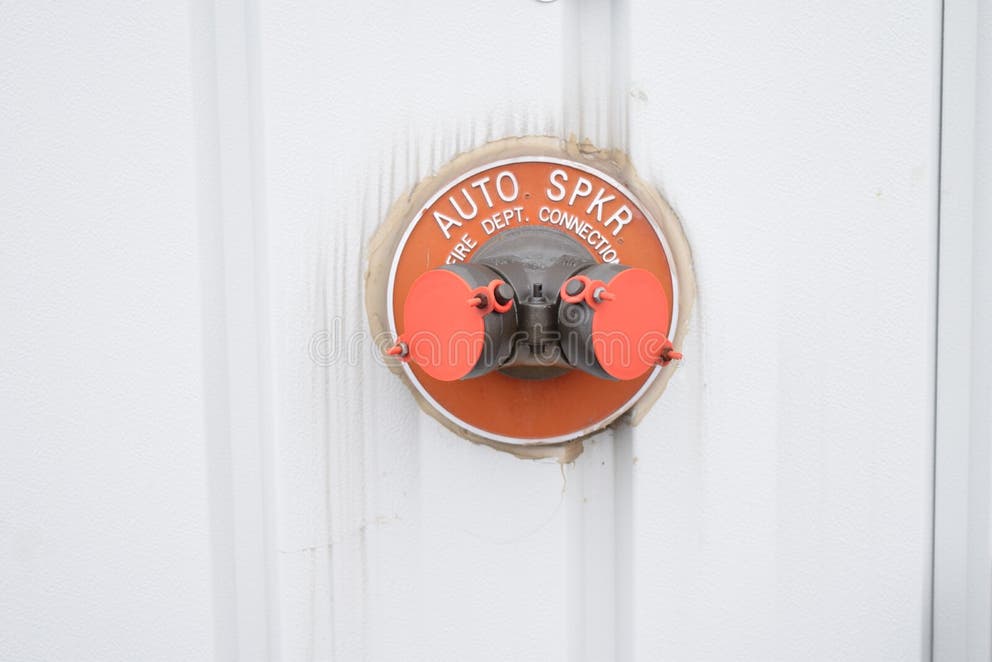 Auto SPKR Fire Department Connection Stock Image - Image of connection ...