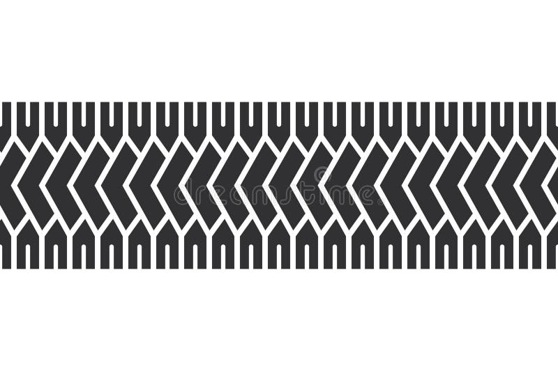 Auto Tire Tread Seamless Elements. Car Tire Patterns, Wheel Tyre Tread ...