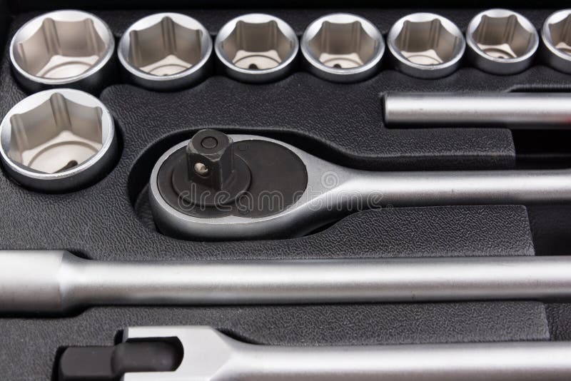 Auto tool kit stock image. Image of equipment, disassembling - 33529427