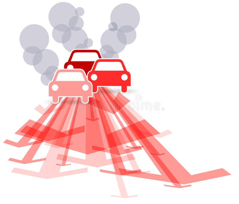 Non-polluting Cars on Highway Stock Vector - Illustration of ecology ...