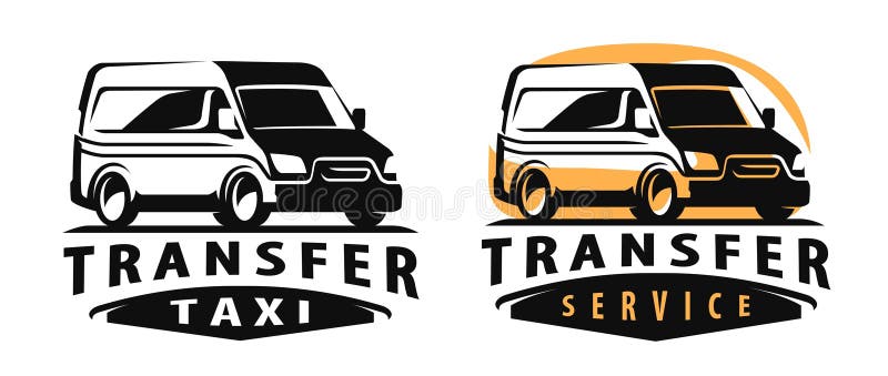 Auto Transfer Logo. Taxi Service Emblem or Symbol Vector Illustration ...