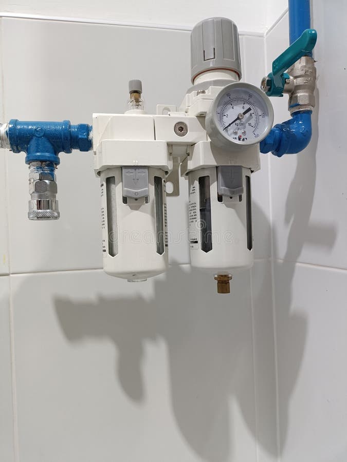 Image regulator filter stock photo. Image of pump, installation - 343156438