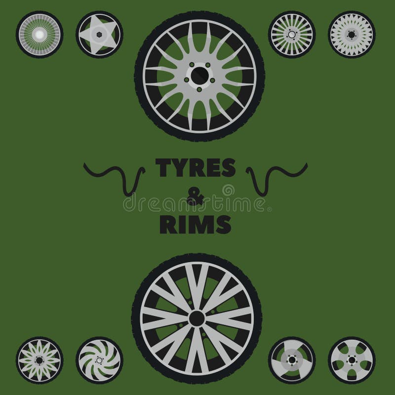 Auto tyres and rims logo stock vector. Illustration of shiny - 82754242