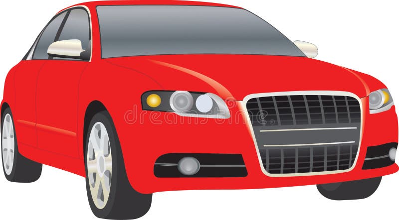 Auto Van De Familie Van De Luxe De Duitse Vector Illustratie ...