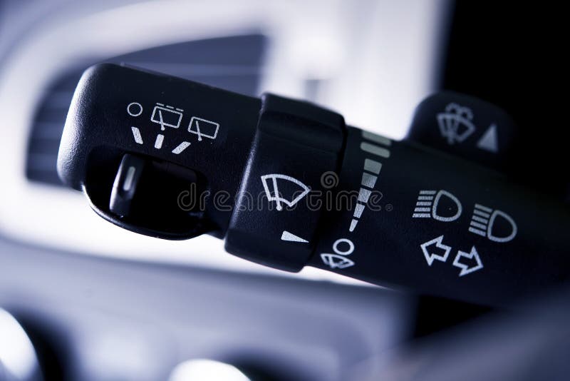 Auto-Wischer-Steuerung stockbild. Bild von auto, horizontal - 28325989