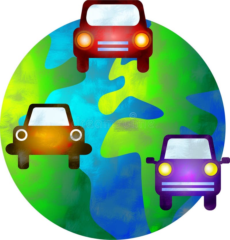Auto world stock illustration. Illustration of clip, continents - 784389