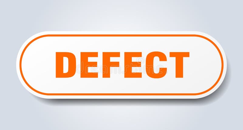 Autoadhesivo De Defecto. Conjunto De Signos De Defecto. Ilustración del ...