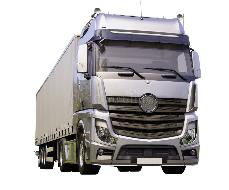 Autoarticolato isolato fotografia stock. Immagine di consegna - 33115138