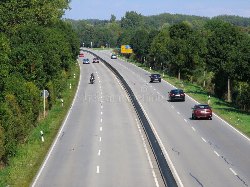 Autobahn stockbild. Bild von bayern, schnell, langsam - 1245661