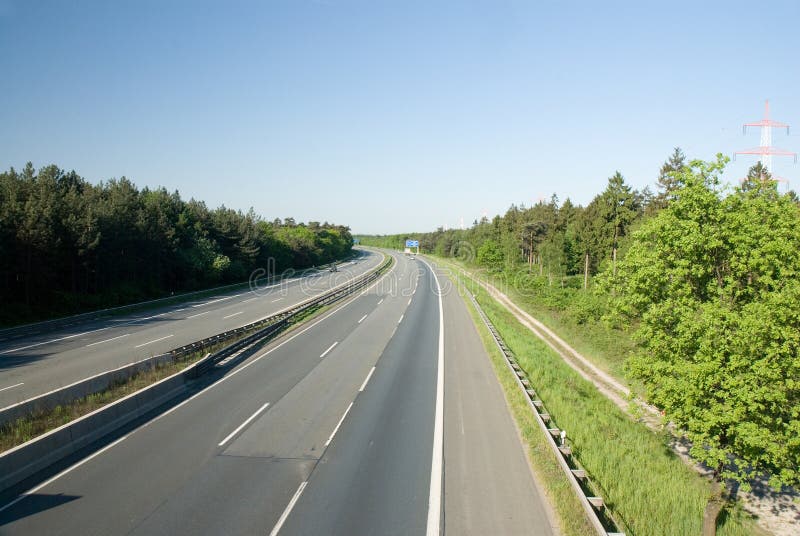 Autobahn stock photo. Image of trip, empty, traffic, freeway - 5360582