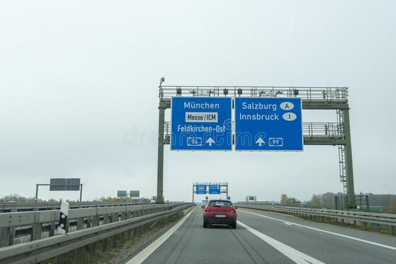 Autobahn 94 in Bavaria stock photo. Image of traffic - 365290610