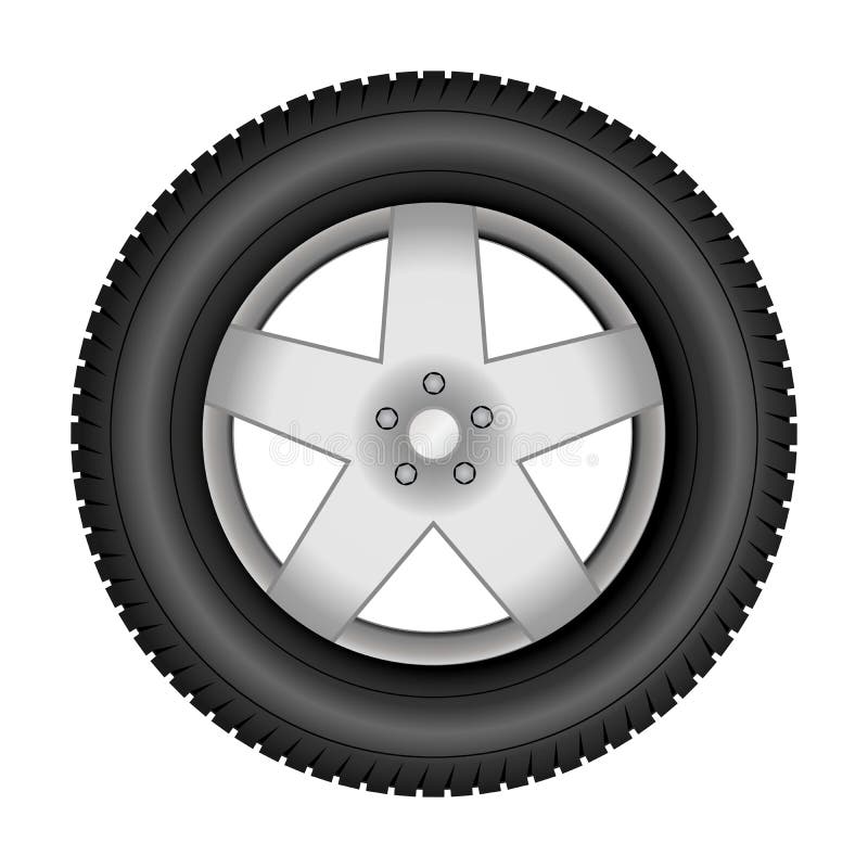 De Realistische Legering Van Het Autowiel Met Het Ontwerp Van De ...