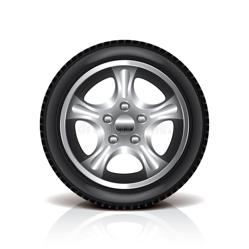 Autoband Op Witte Vector Wordt Geïsoleerd Die Vector Illustratie ...