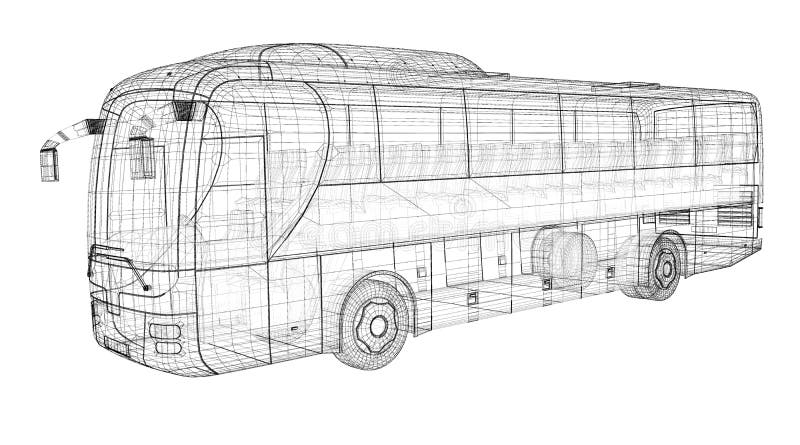 Autobus stock illustration. Illustration of road, transport - 44372587
