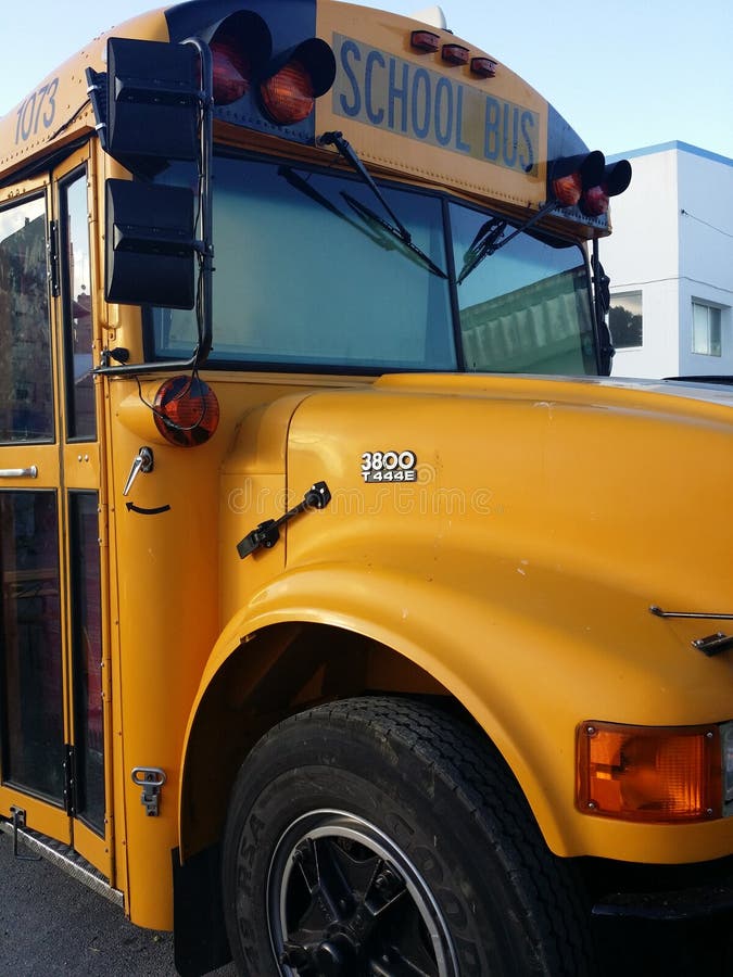 Autobus Scolaire Jaune Typique Photo stock éditorial - Image du type ...