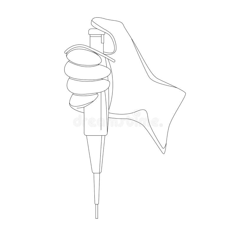 Autoclavable Pipette, Vector Illustration, Lining Stock Vector ...