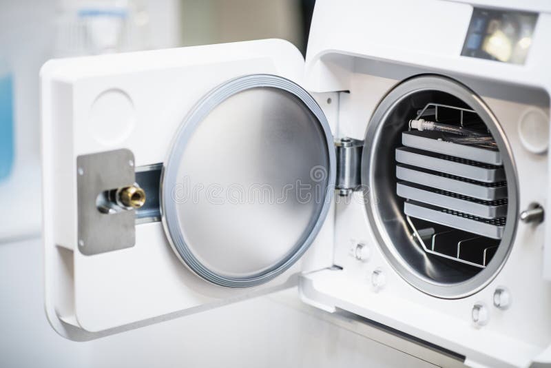 Autoclave in Dentist Office. Dental Infection Control and Sterilization ...