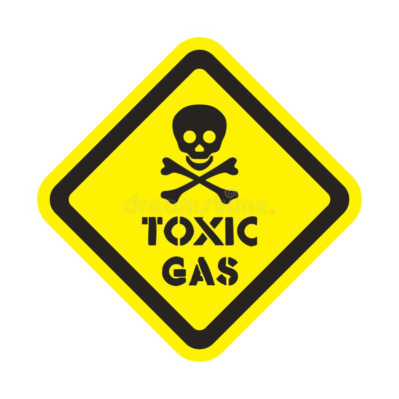 Attention Danger Toxique élément Noir. Croix Crânienne. Signal D ...