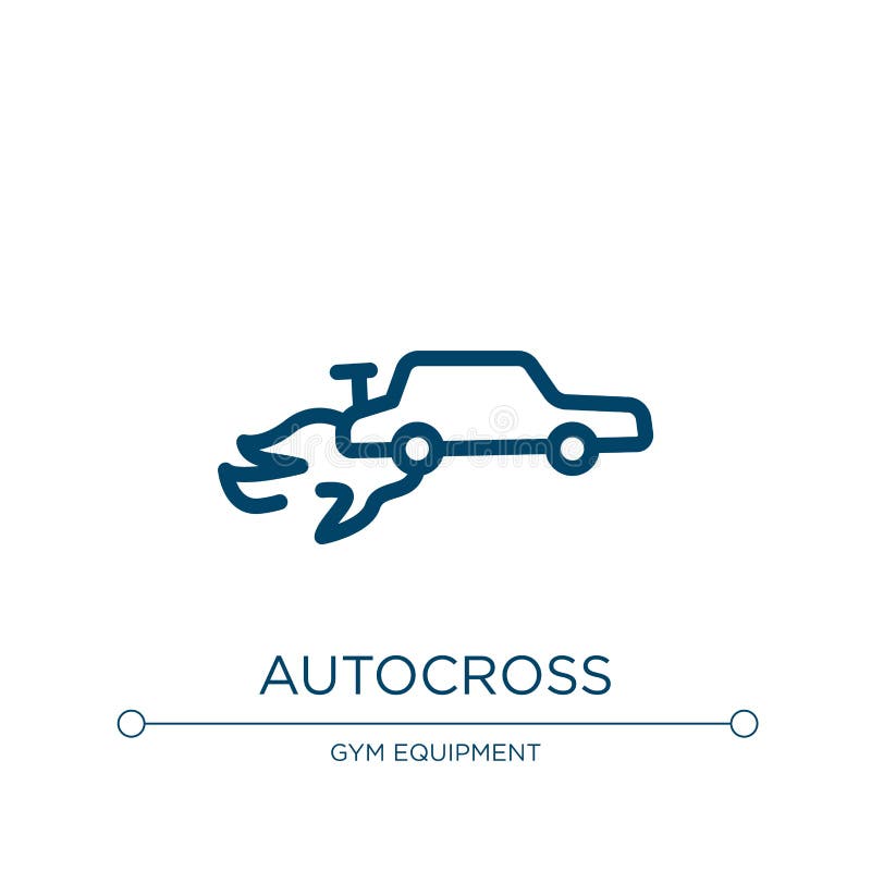 Autocross Icon. Linear Vector Illustration from Racing Collection ...