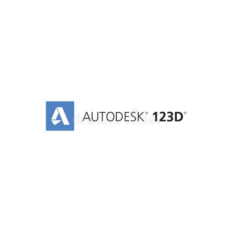 Autodesk 123d Logo Editorial Illustrative on White Background Editorial ... Autodesk 123d Logo Editorial Illustrative on White Background Editorial ...