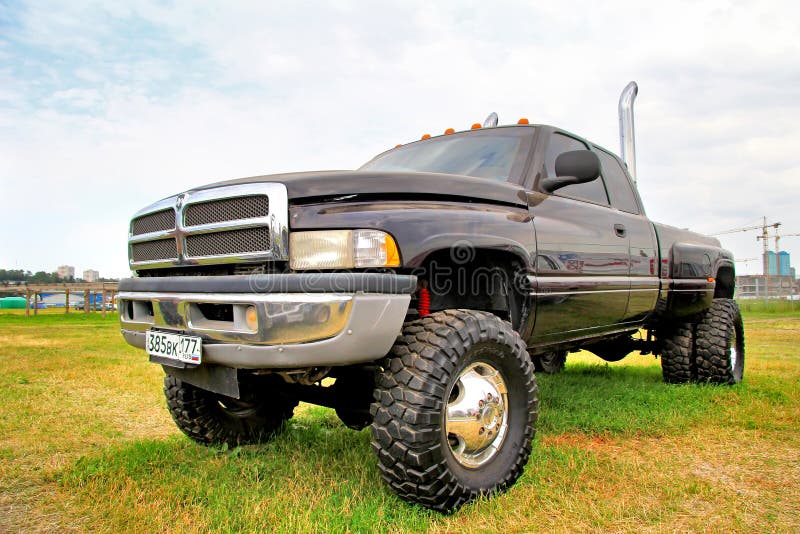 Dodge ram pickup sideview stock image. Image of offroad - 9194189