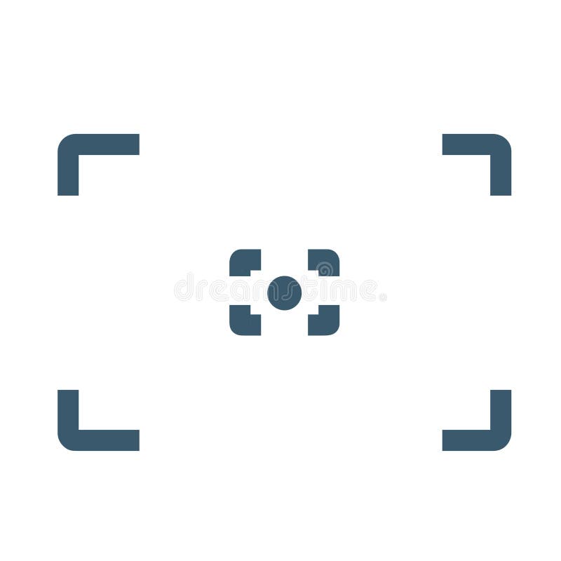 Autofocus Icon - Digital Photo Camera Illustration, Vector Image Stock ...